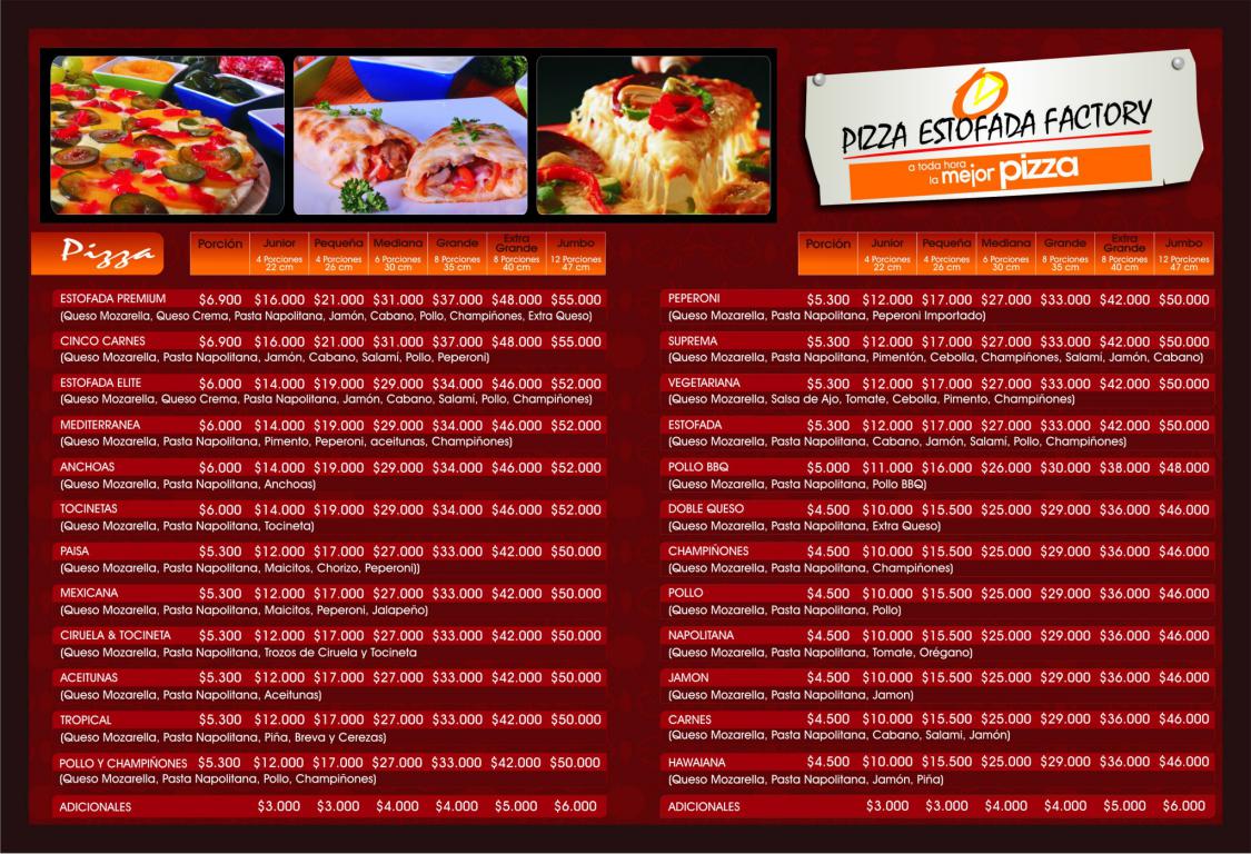 PIZZA ESTOFADA FACTORY - Amarillas de Colombia .Co | El Directorio Virtual